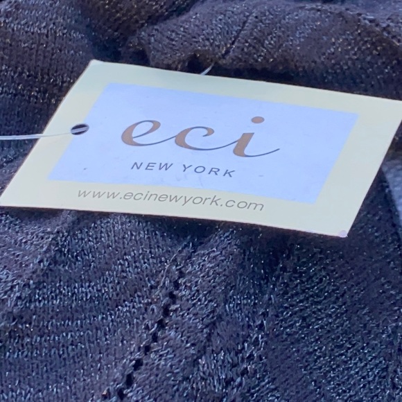 ECI | Sweaters | Eci New York Knit Metallic Open Cardigan Jacket Xl ...